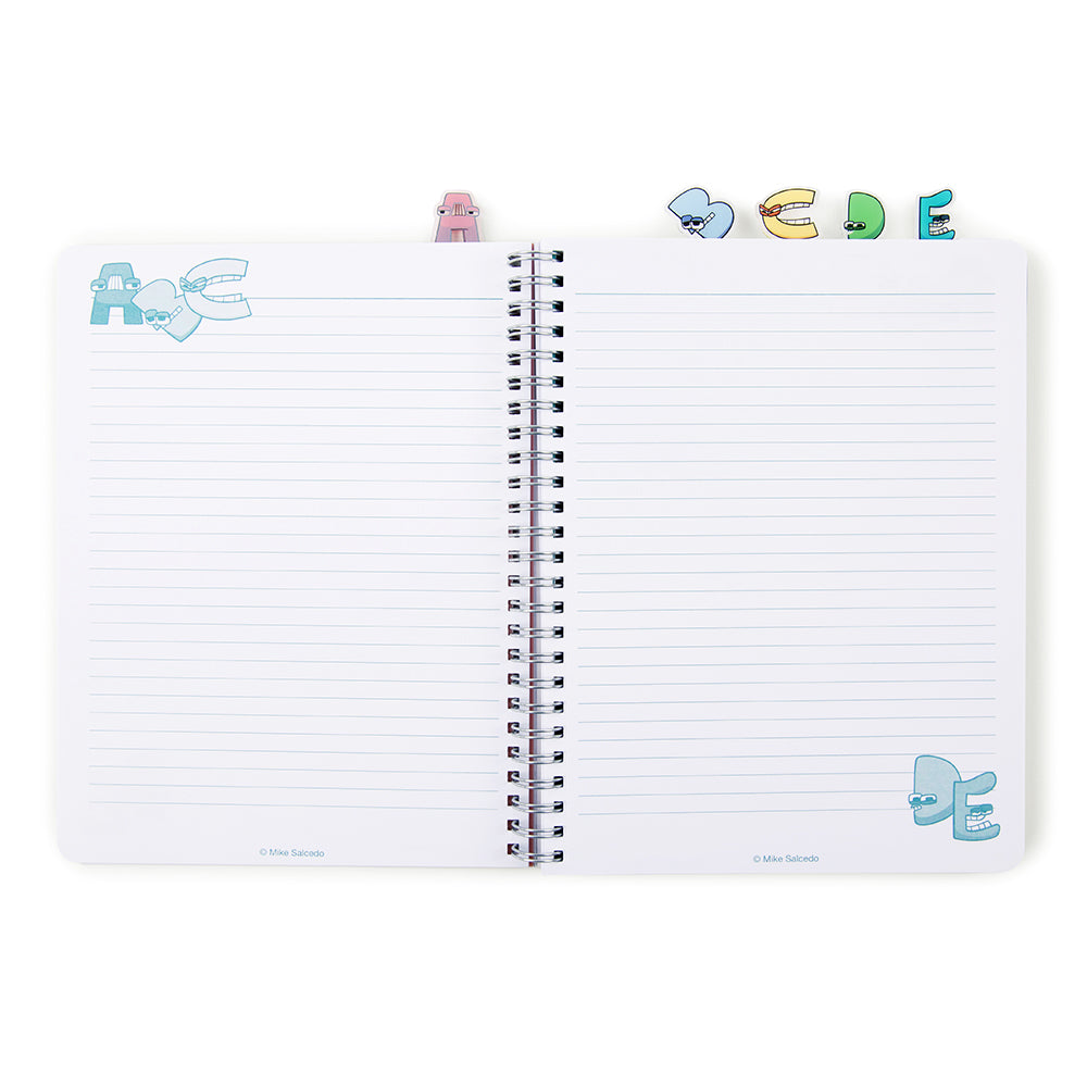 ALPHABET LORE - ABCDE Tabbed Notebook (8.5" Notebook w/ Tabbed Divider ...