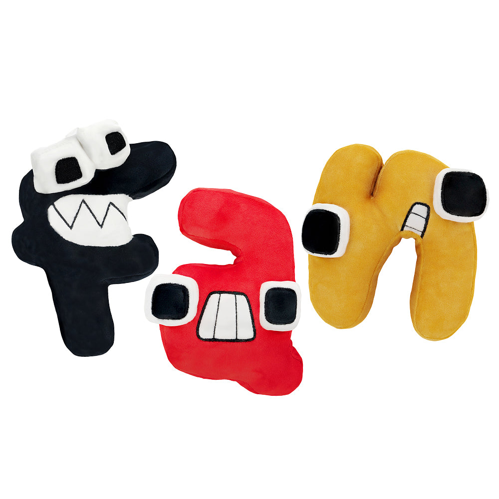 ALPHABET LORE - F-A-N Collectible Plush Complete Set (Three 8" Plushie ...