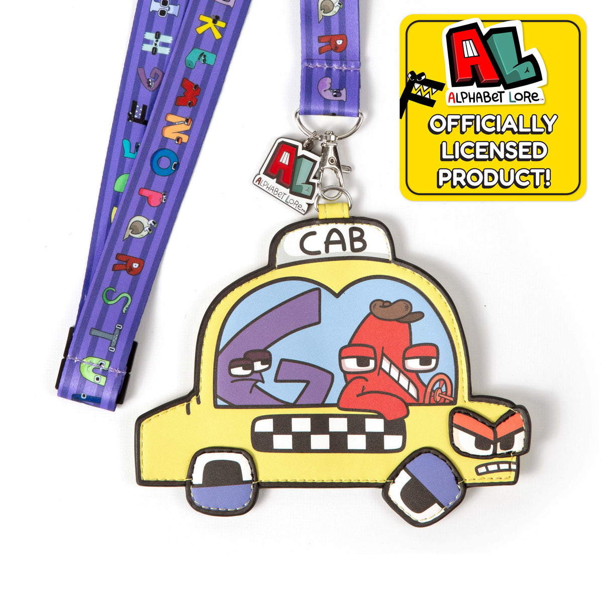 ALPHABET LORE – Cab Lanyard w/ Metallic Charm | Student ID Badge Holde ...