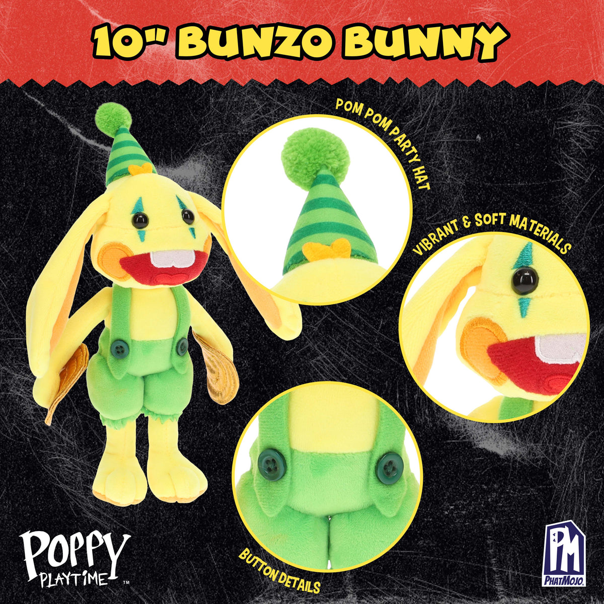 POPPY PLAYTIME - Bunzo Bunny & PJ Pug-a-Pillar Collectible Plush 2-Pac ...