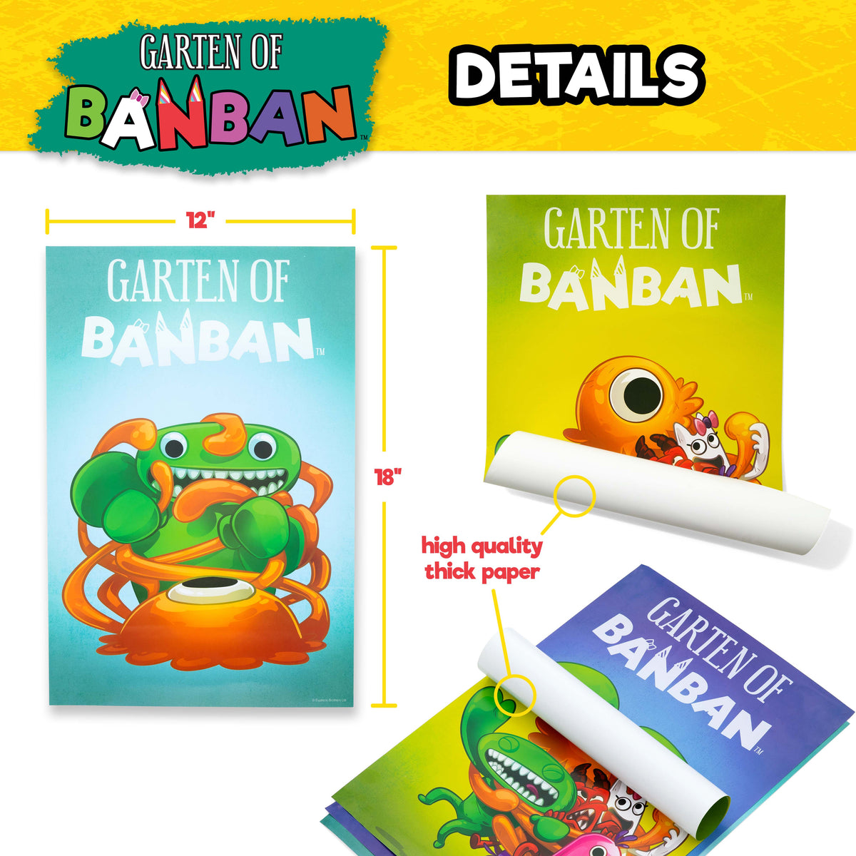 GARTEN OF BANBAN - Banban Battle 3pc Poster Set (12" x 18") – EpicDrops.com
