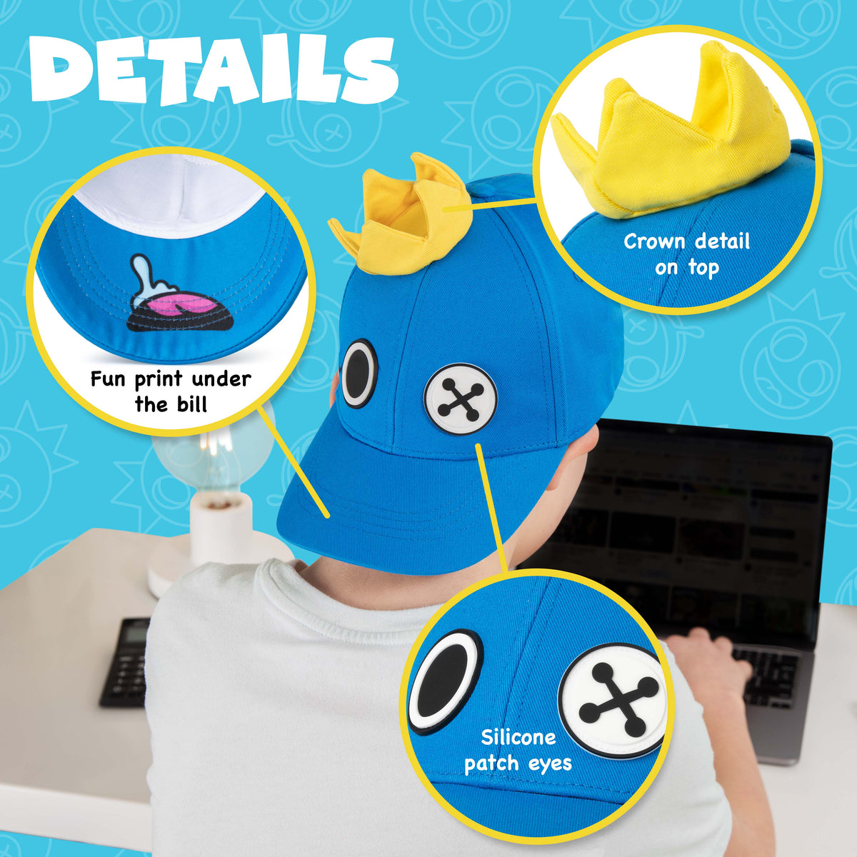 RAINBOW FRIENDS - Blue Crown 3D Brimmed Cap (Adjustable Unisex ...