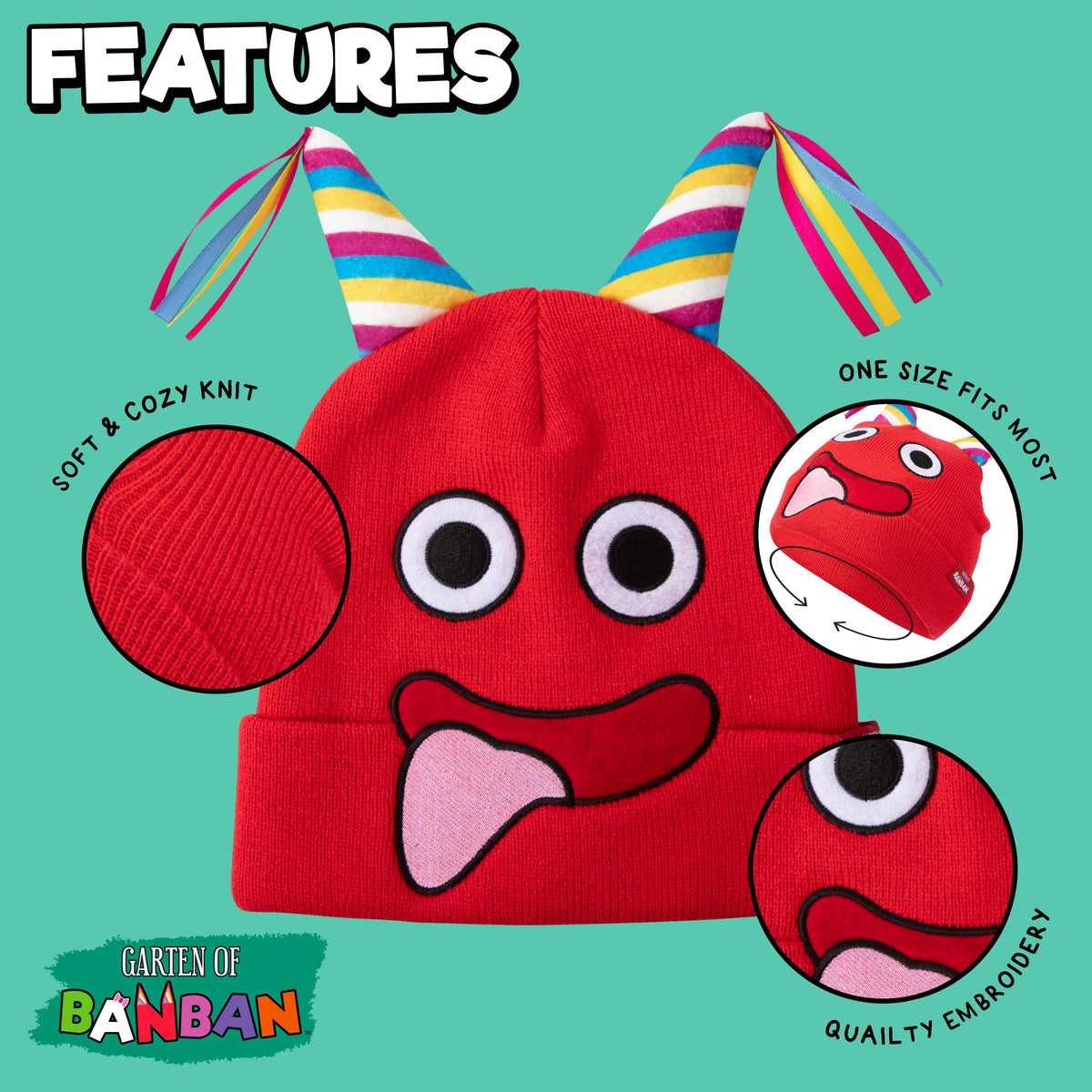 GARTEN OF BANBAN - Banban Face 3D Knit Beanie (Unisex) – EpicDrops.com